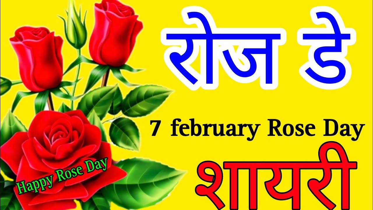 Rose Day Shayari 2024. रोज डे शायरी। Gulab Divas Shayari. गुलाब शायरी ...
