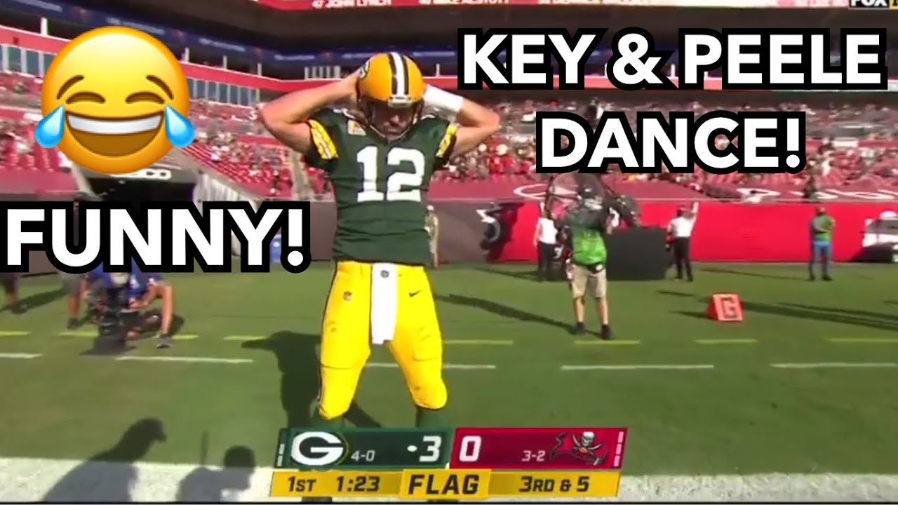 Aaron Rodgers does Key and Peele Dance! Buccaneers vs Packers week 6 ...