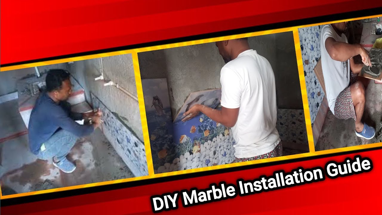I Installed Marble Flooring - DIY Marble Installation Guide - YouTube
