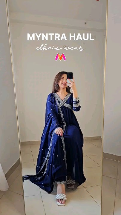 Myntra Haul kurta sets | Festive wear suits | ethnic wear salwar suits | party wear - YouTube