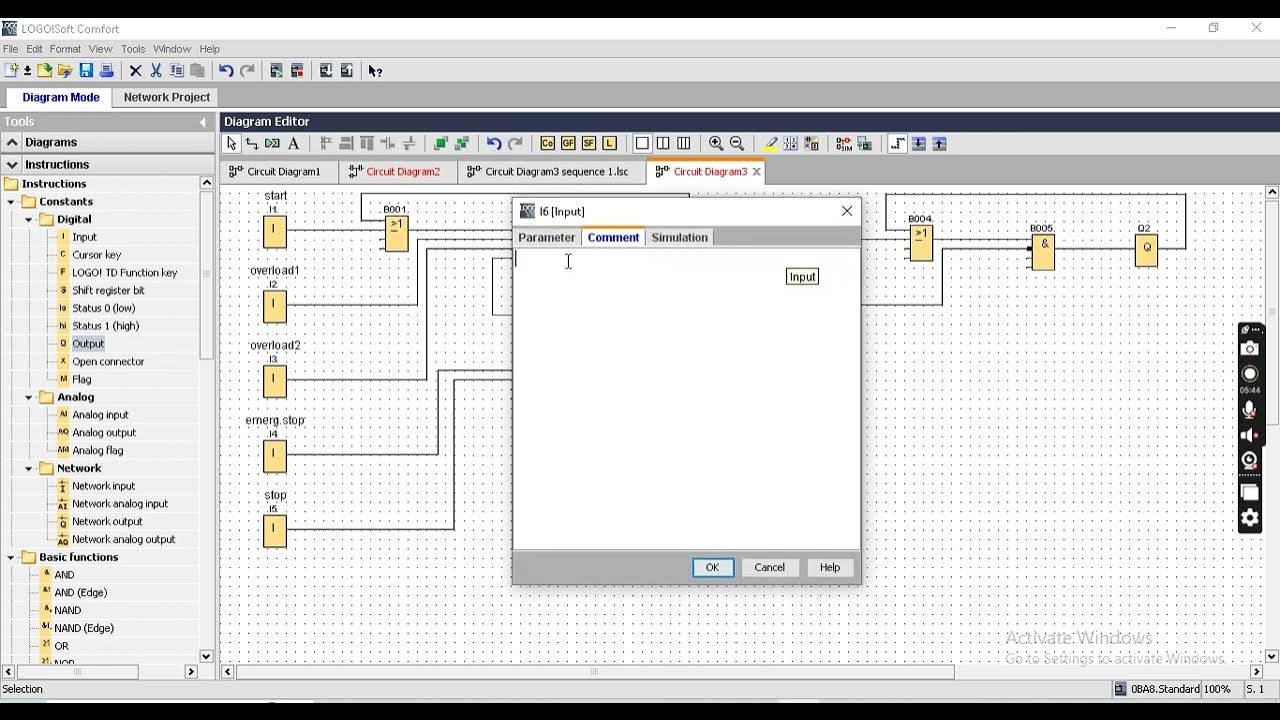 SIEMENS LOGO PLC SEQUENCE START MOTOR1 AND MOTOR2 - YouTube