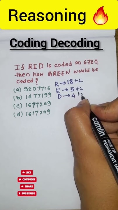 Reasoning Ll Coding Decoding Ll Shorts Shortsfeed Ssccgl Sscgd Reasoning Railway