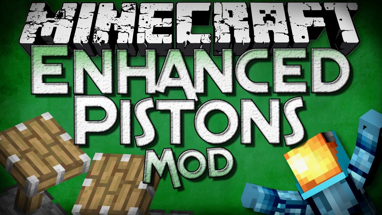 Minecraft Mod Showcase: Enhanced Pistons Mod - Launch Yourself! - YouTube