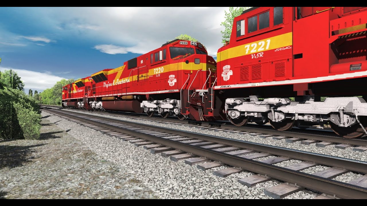 TRS2019: VSR SD80ACe #7222 Leads 22Z to Manchester Yard - YouTube