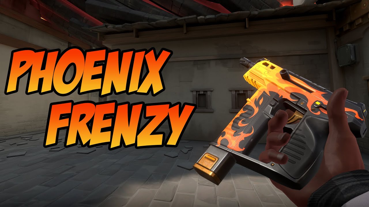 SPITFIRE FRENZY SKIN (PHOENIX FRENZY) GAMEPLAY - VALORANT - YouTube