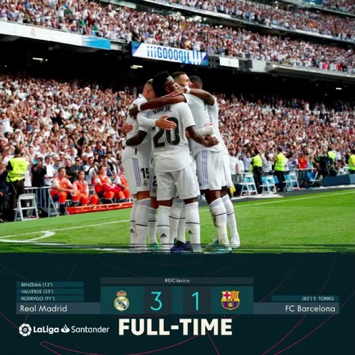 Real Madrid beat Barcelona in the El Classico| 3-1 win to Real Madrid # ...