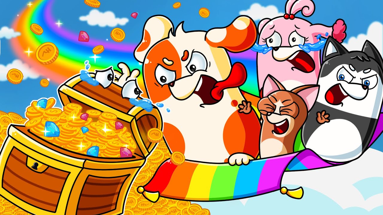 HOO DOO RAINBOW | Chase the Magic Rainbow 🌈 | Dog Animation | Hoo Doo ...
