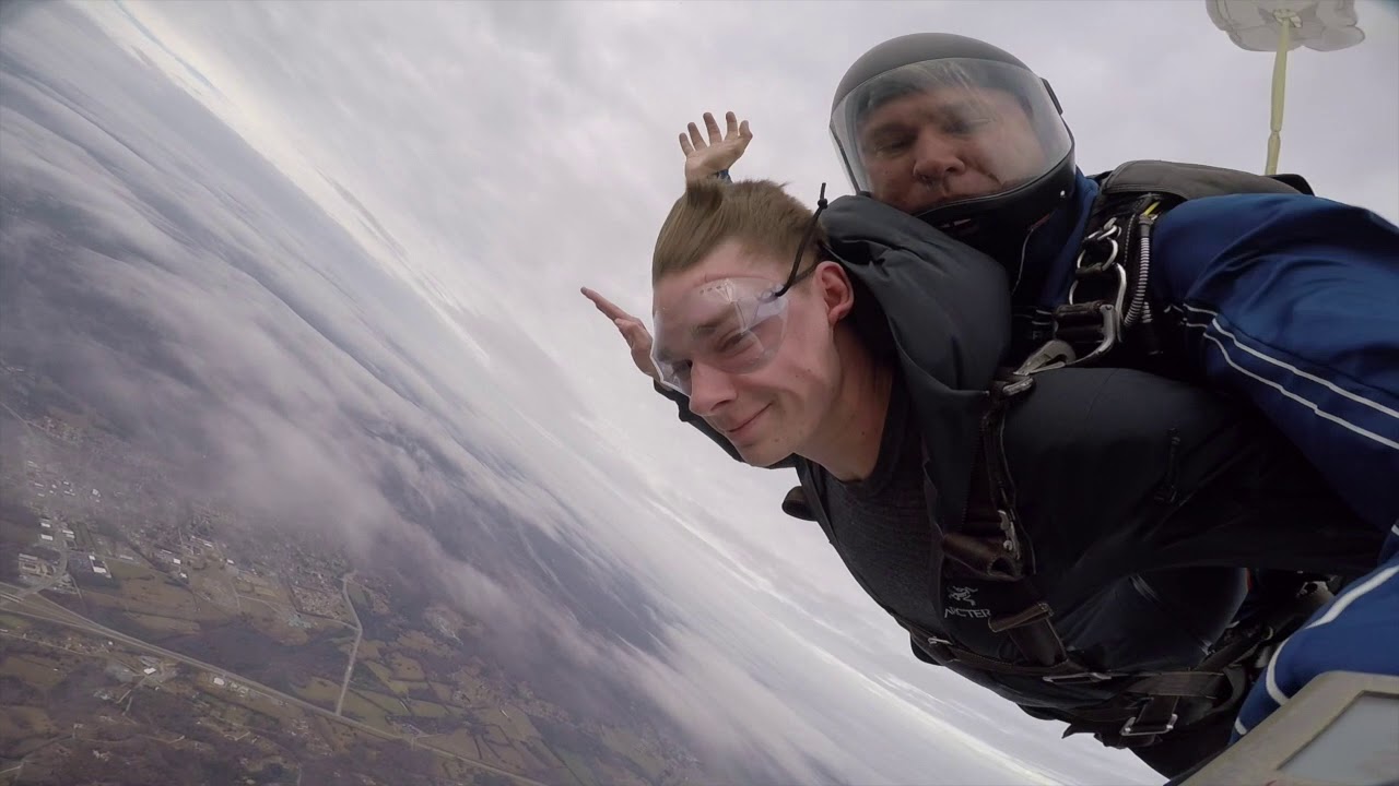Tandem Skydive| Sean from Seattle kbj - YouTube