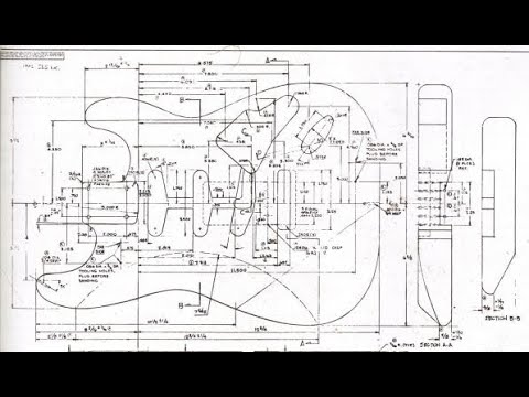 tracing a electric guitar diagram - YouTube