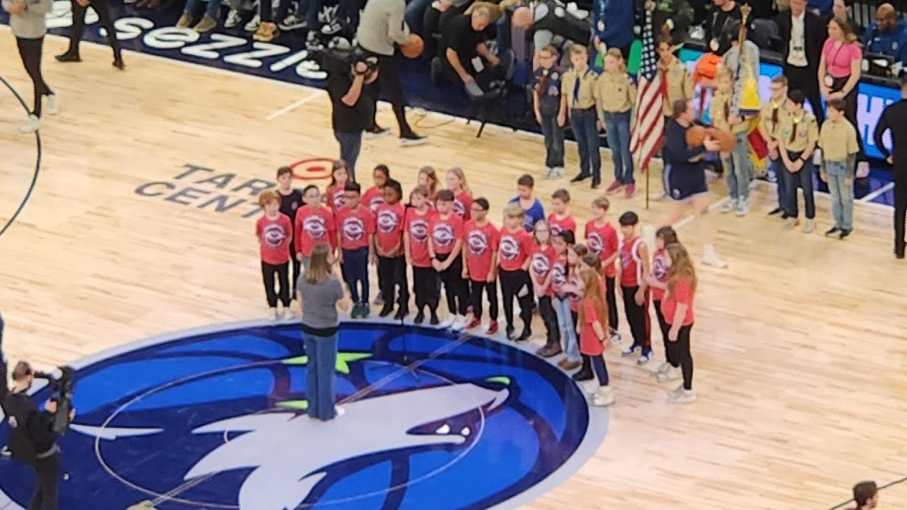 Zachary Lane Elementary Students Sing National Anthem at Wolves Game ...