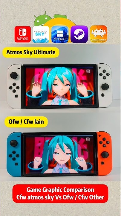 nintendo switch cfw atmos sky vs ofw / other cfw Graphic Comparison hatsune miku alien alien ...