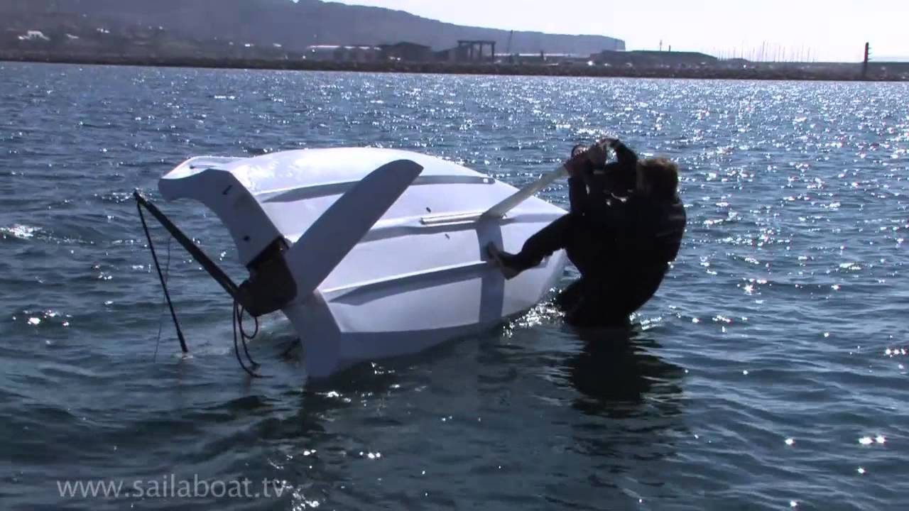 How To Sail Capsize A 2 Person Sailboat YouTube