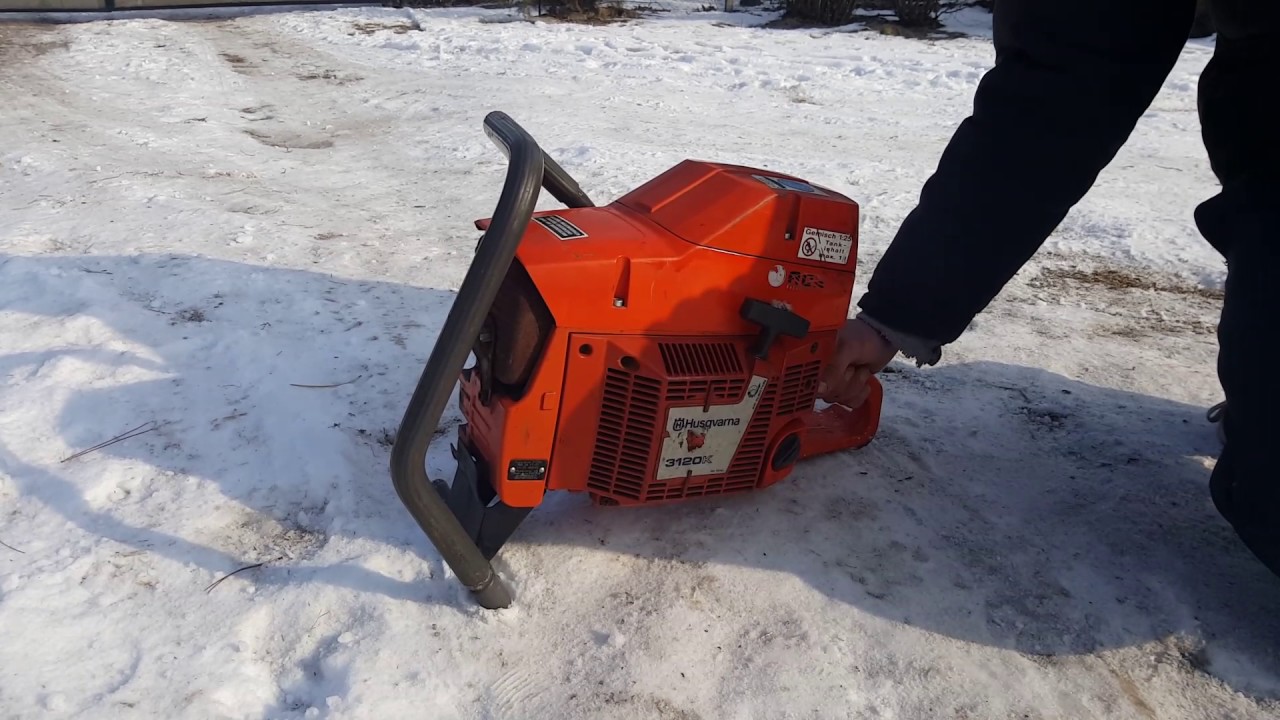 Husqvarna 3120 start test - YouTube