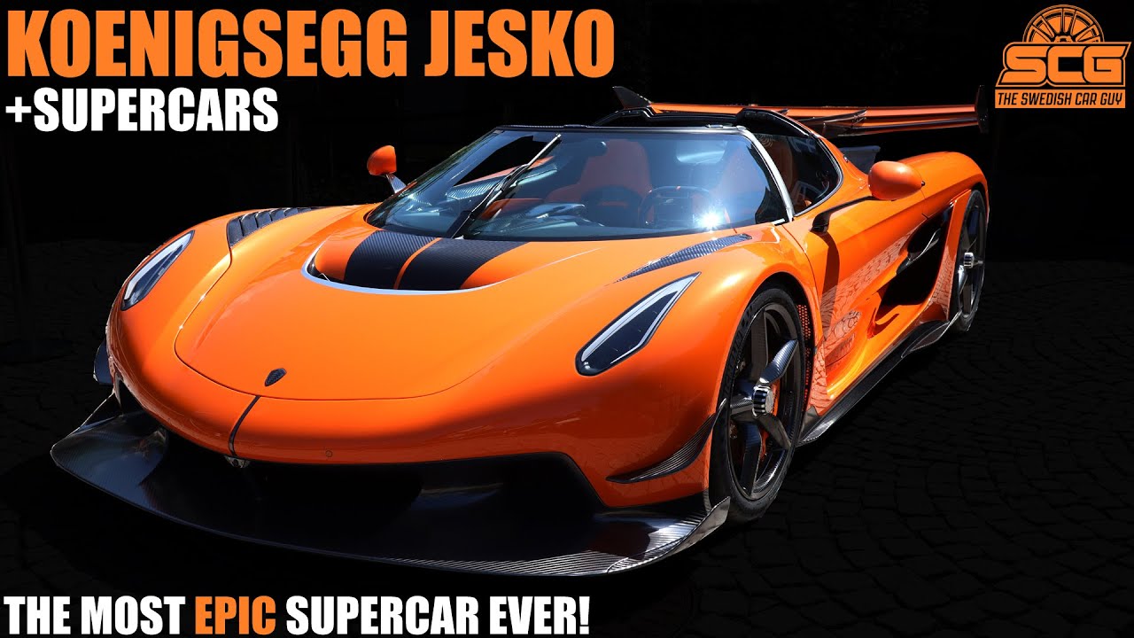 KOENIGSEGG JESKO: PRE PRODUCTION 1600 HP TANG ORANGE PEARL + SUPERCARS ...