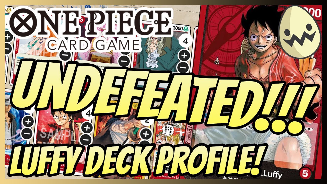 One Piece Card Game: UNDEFEATED! Luffy Deck Profile! - YouTube