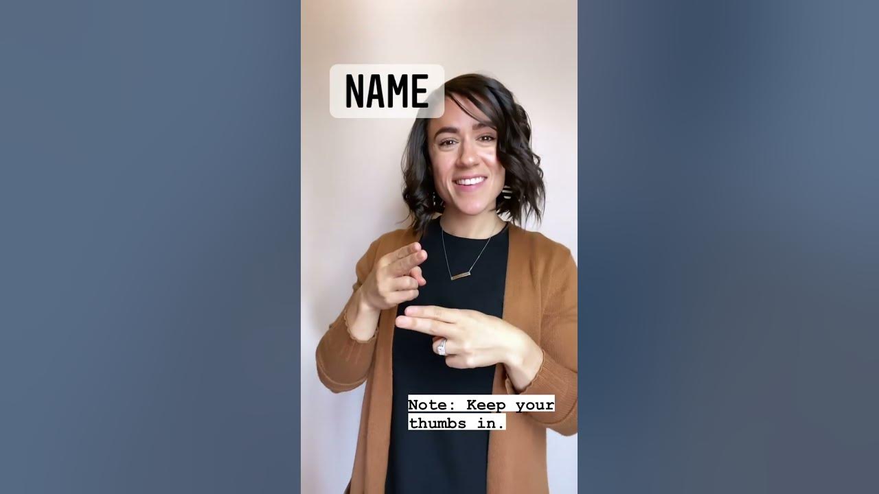 NAME (What's your name? My name is) | ASL Glossary | The ASL Shop - YouTube
