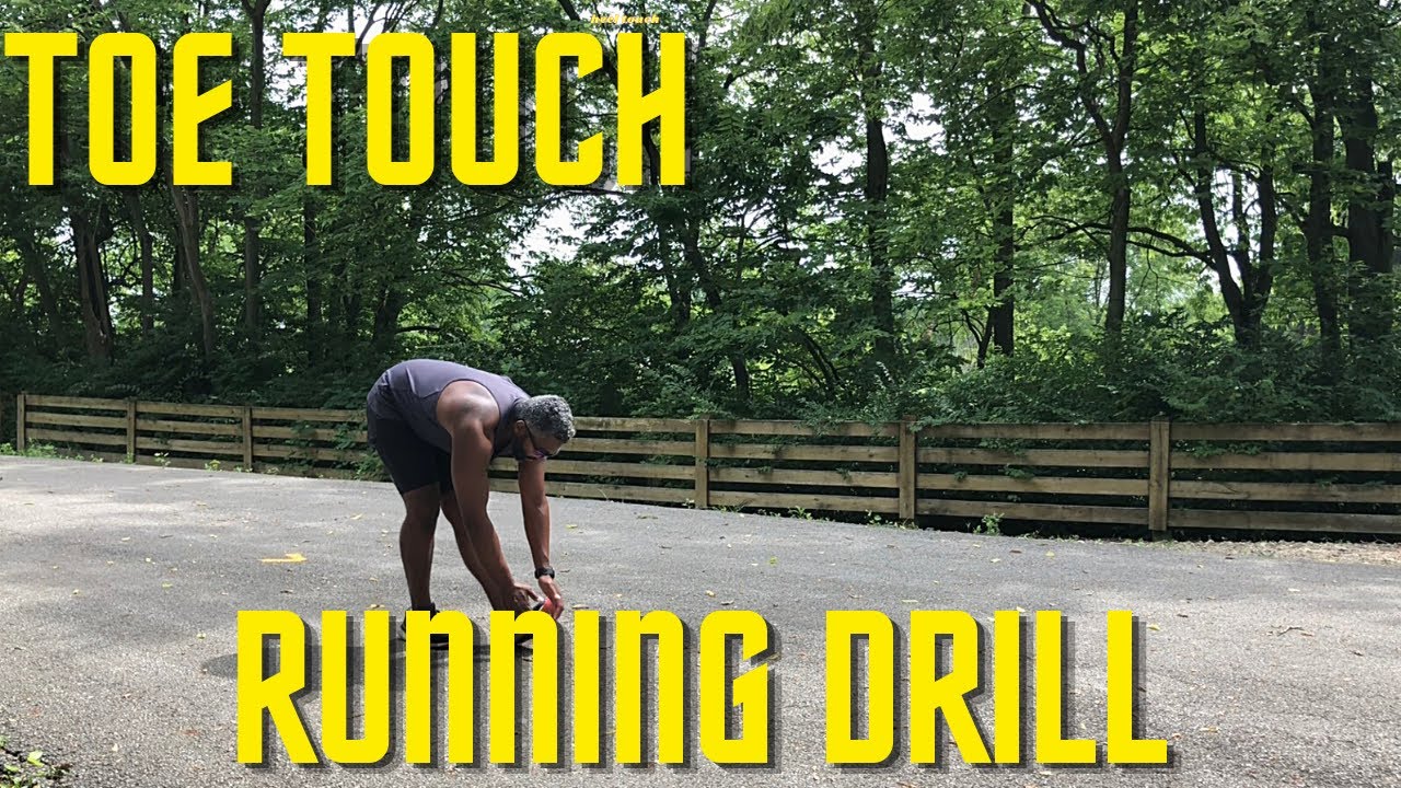 Toe Touch Running Drill Demonstration - YouTube