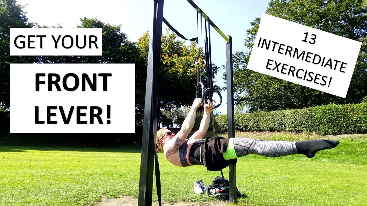 FRONT LEVER TUTORIAL! (13 intermediate exercises for strength) - YouTube