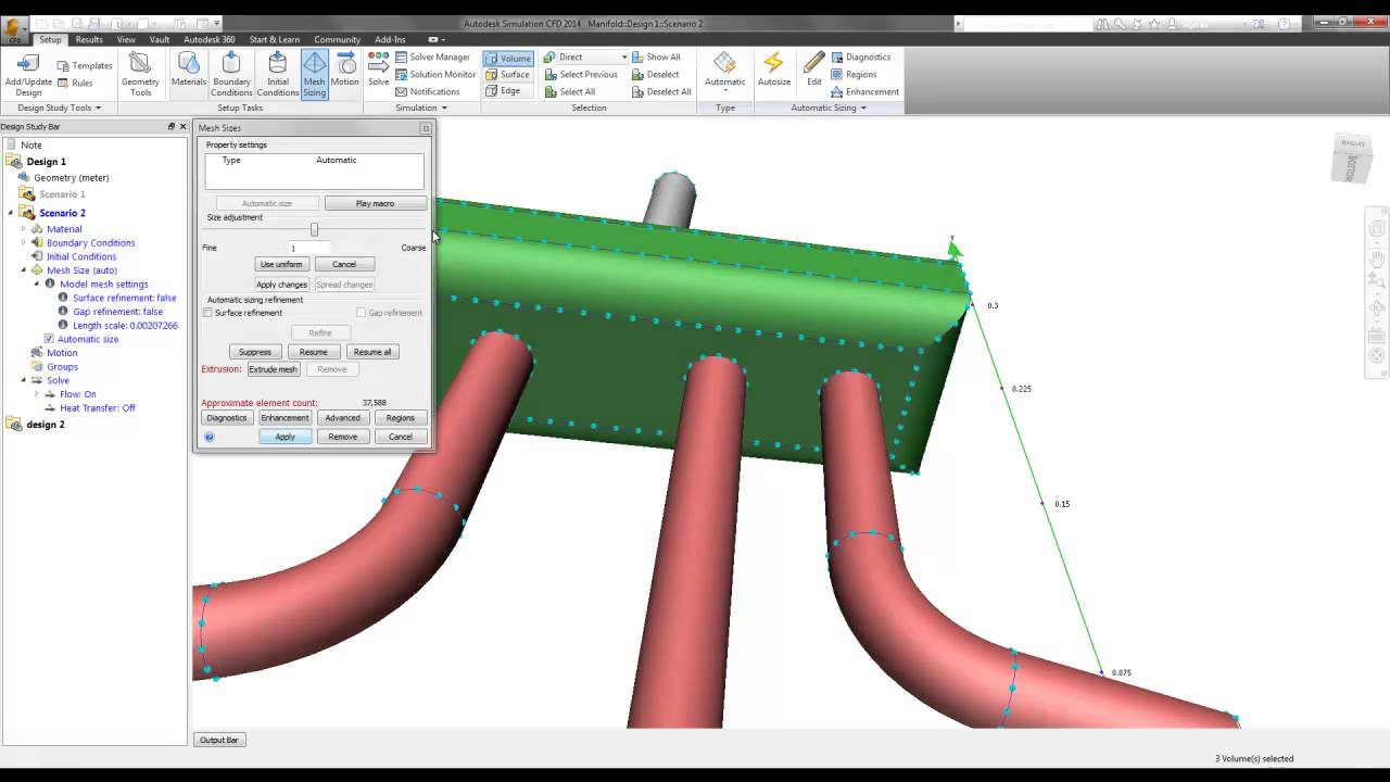Autodesk Simulation Cfd Basic Flow Youtube