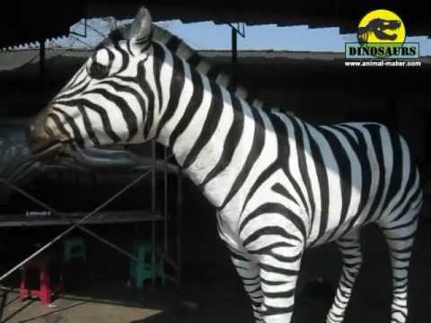 Playground Animatronic robotic Animals model zebra DWA119 - YouTube