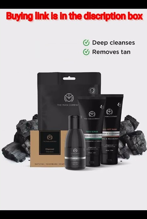 The Man Company De Tan Charcoal Facial Kit For Men With Face Wash Face
