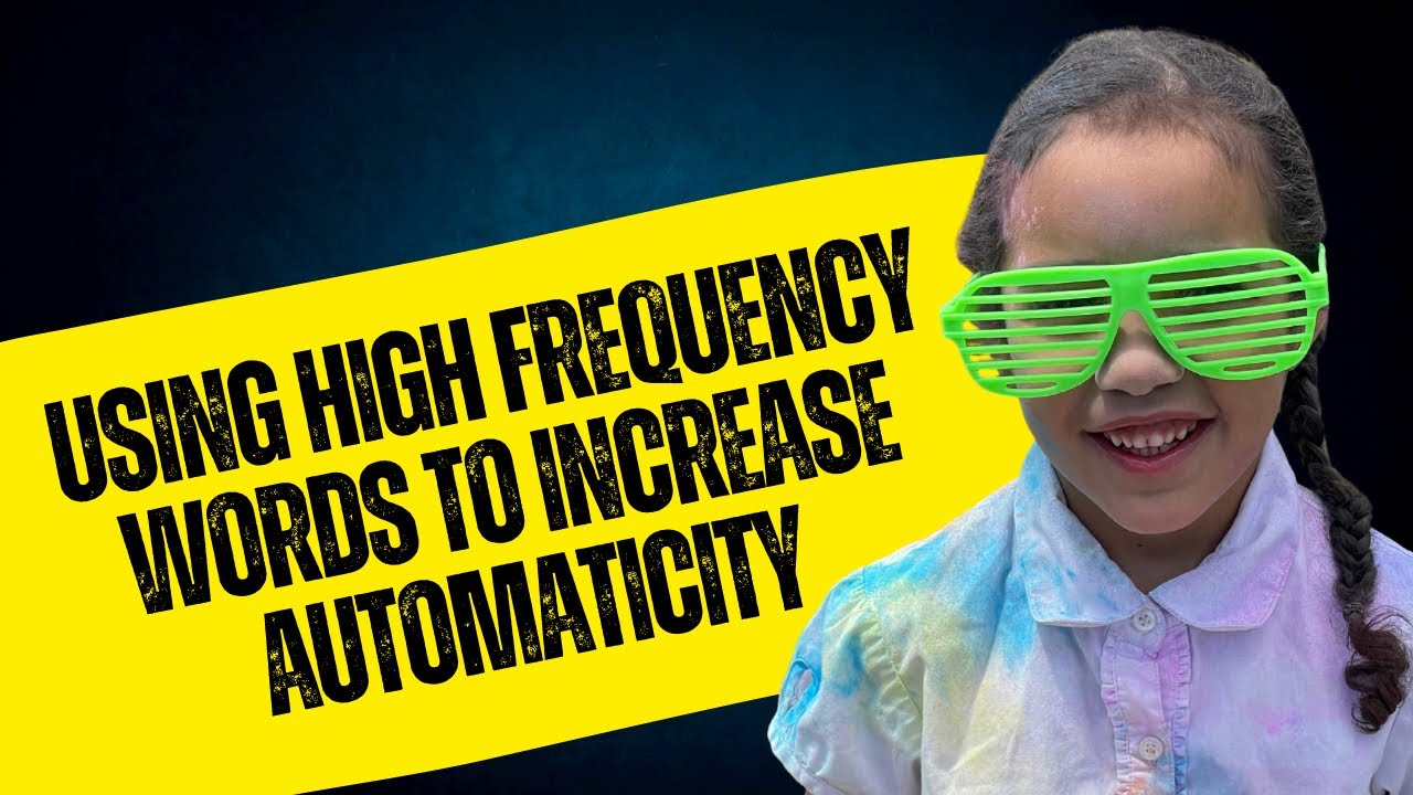Using High Frequency Words to Increase Authenticity - YouTube