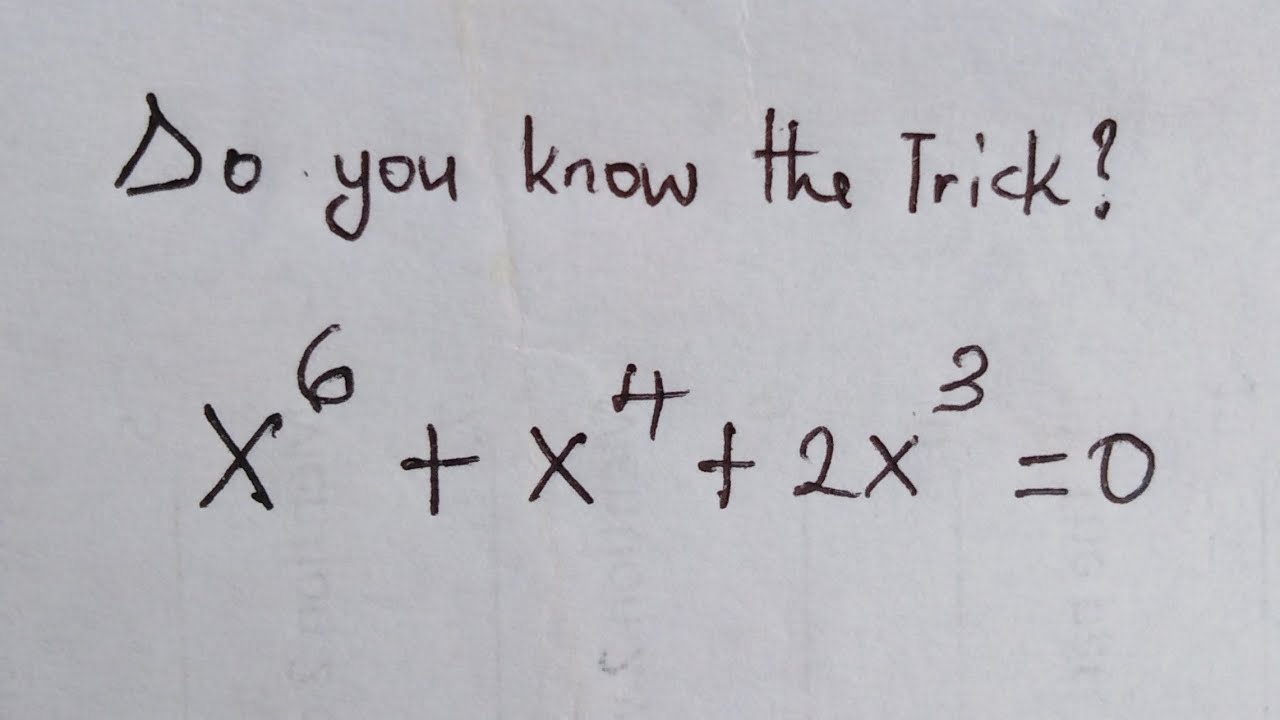 Interesting hexic equation | Can you solve ? - YouTube