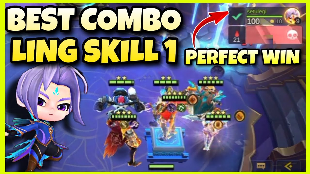 BEST COMBO MAGIC CHESS LING SKILL 1 AUTO PERFECT WIN || HYPER CLAUDE ...