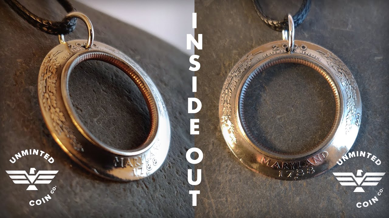 UnMinted | How to make an "Inside Out" US Quarter Coin Pendant - YouTube