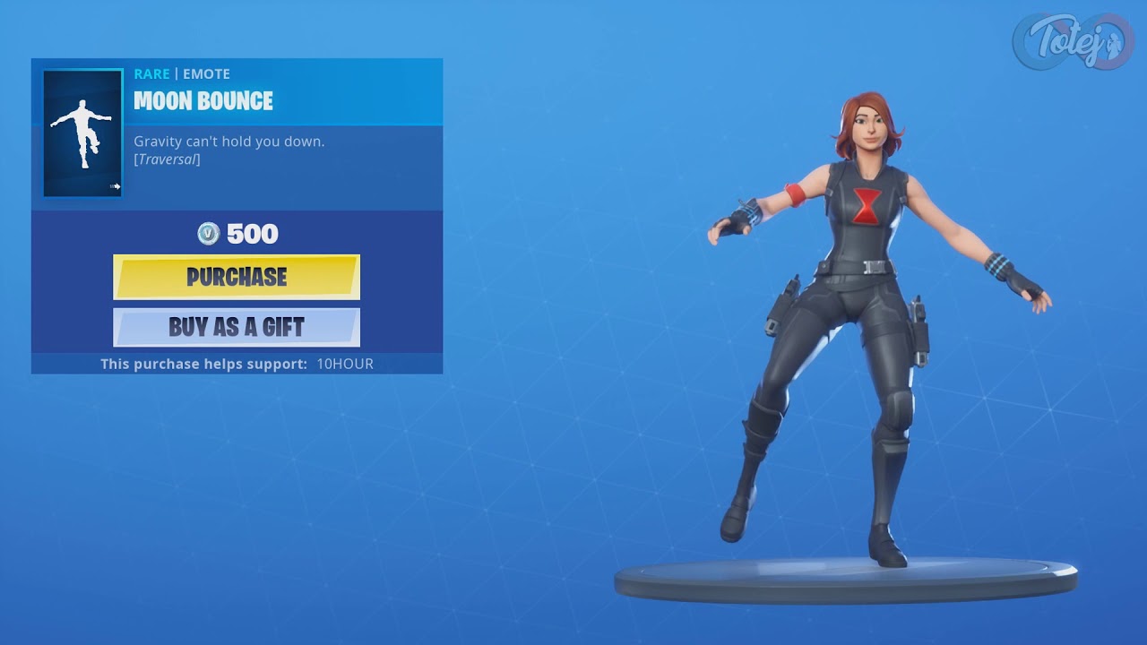 FORTNITE MOON BOUNCE EMOTE - YouTube