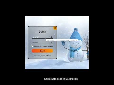 How To Make A Website With Login And Register | HTML CSS & Javascript ...