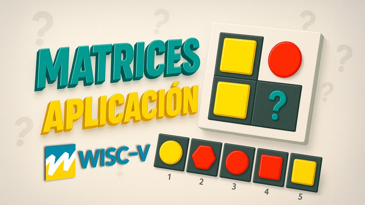 3. WISC V Subprueba de MATRICES: APLICACIÓN Paso a Paso (Guía Completa ...