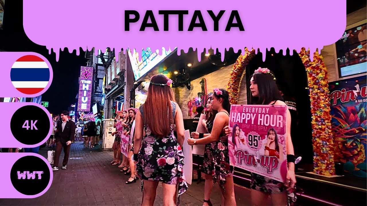 Pattaya Walking Street 4K Walk - Night Scenes - YouTube