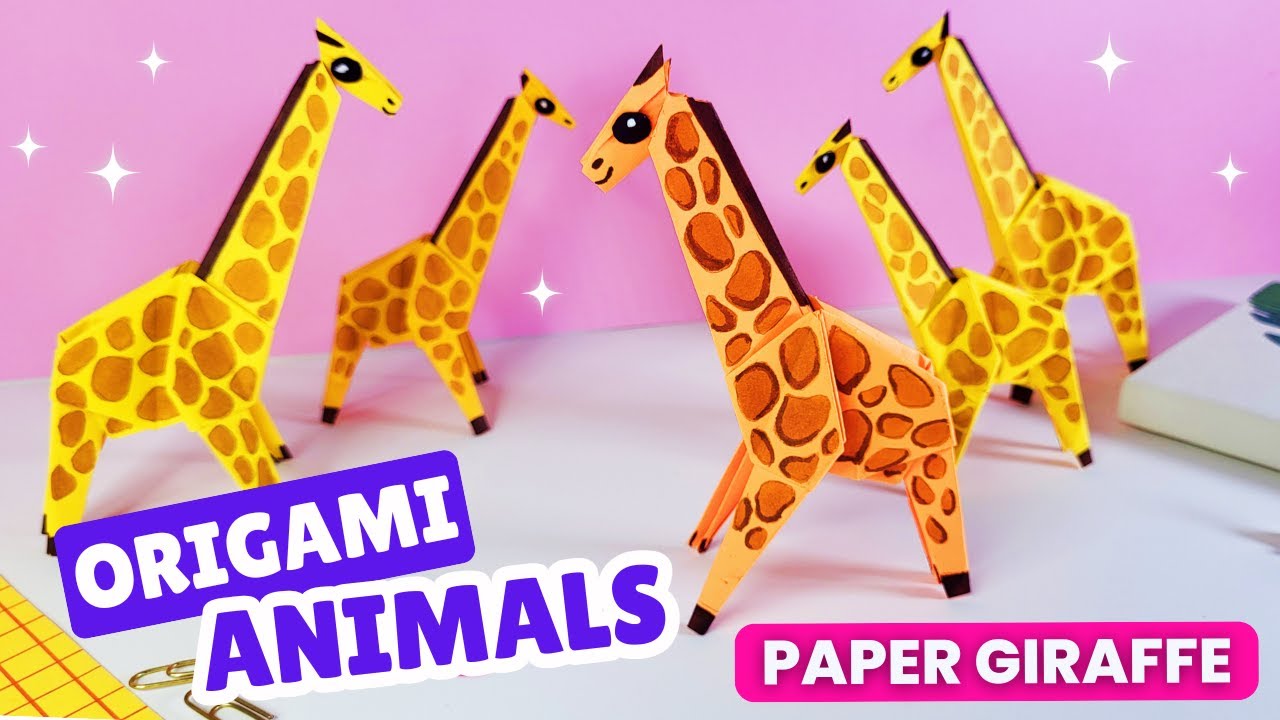 ORIGAMI PAPER GIRAFFE | HOW TO MAKE AN ORIGAMI GIRAFFE STEP BY STEP ...
