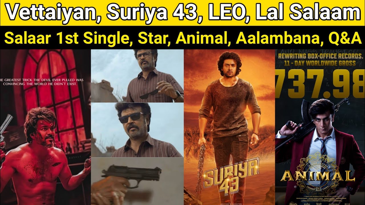 Suriya 43 | Vettaiyan, Leo, Lal Salaam, Star, Animal Collection ...