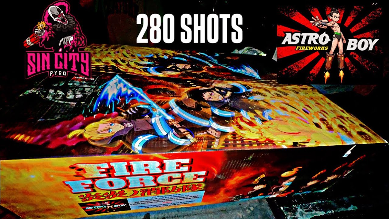 FIRE FORCE 280 SHOTS 👨🏻‍🚒🔥🦾 1.2” BORES [ASTROBOY FIREWORKS] New Version ...