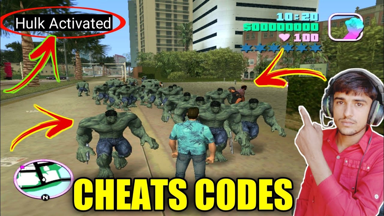 Gta Vice City Hulk Spawner Cheat Code|| Hulk cheats|| ShakirGaming - YouTube