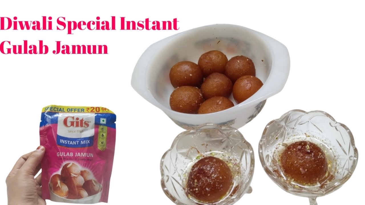 Diwali Special Sweet | Gulab Jamun | Gits Instant Mix Gulab Jamun ...