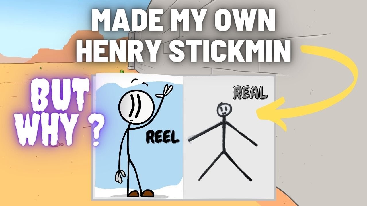 I made my own HENRY STICKMIN in Real life #1 - YouTube