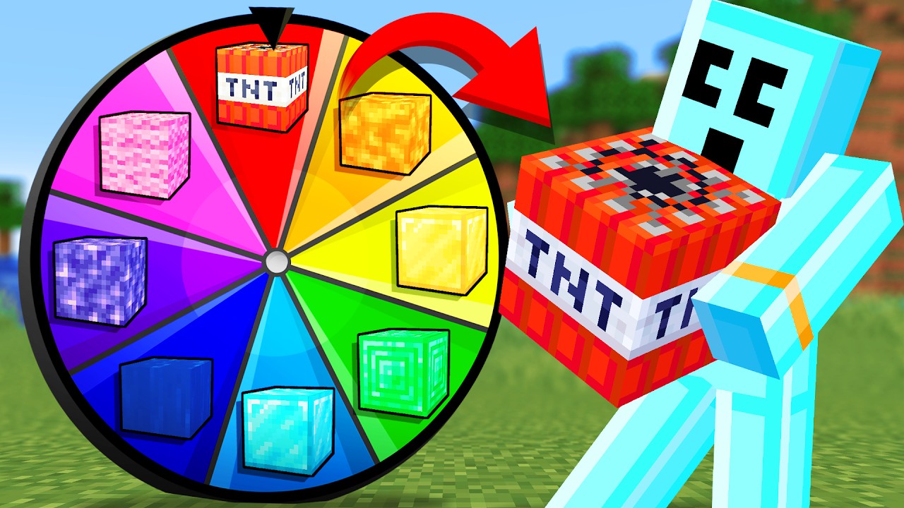 Minecraft but The WHEEL Decides my Life - YouTube