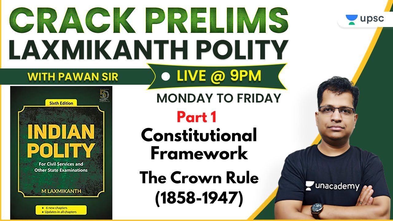 Crack Prelims With Pawan Sir Laxmikanth Polity For UPSC Crack Prelims With Pawan Sir Laxmikanth Polity For UPSC