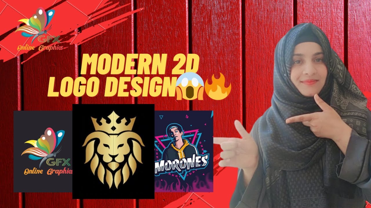 Modern 2D logo designing process|| GFX online graphics. - YouTube