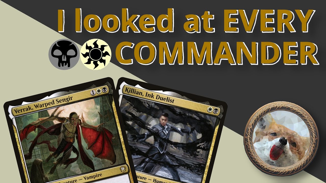 I Looked at Every Single Commander, Here Are the Most Interesting Ones: Black White Edition ...