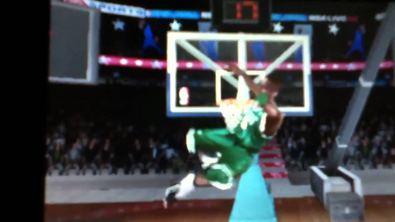 Nba live 09 psp dunk contest dunks - YouTube