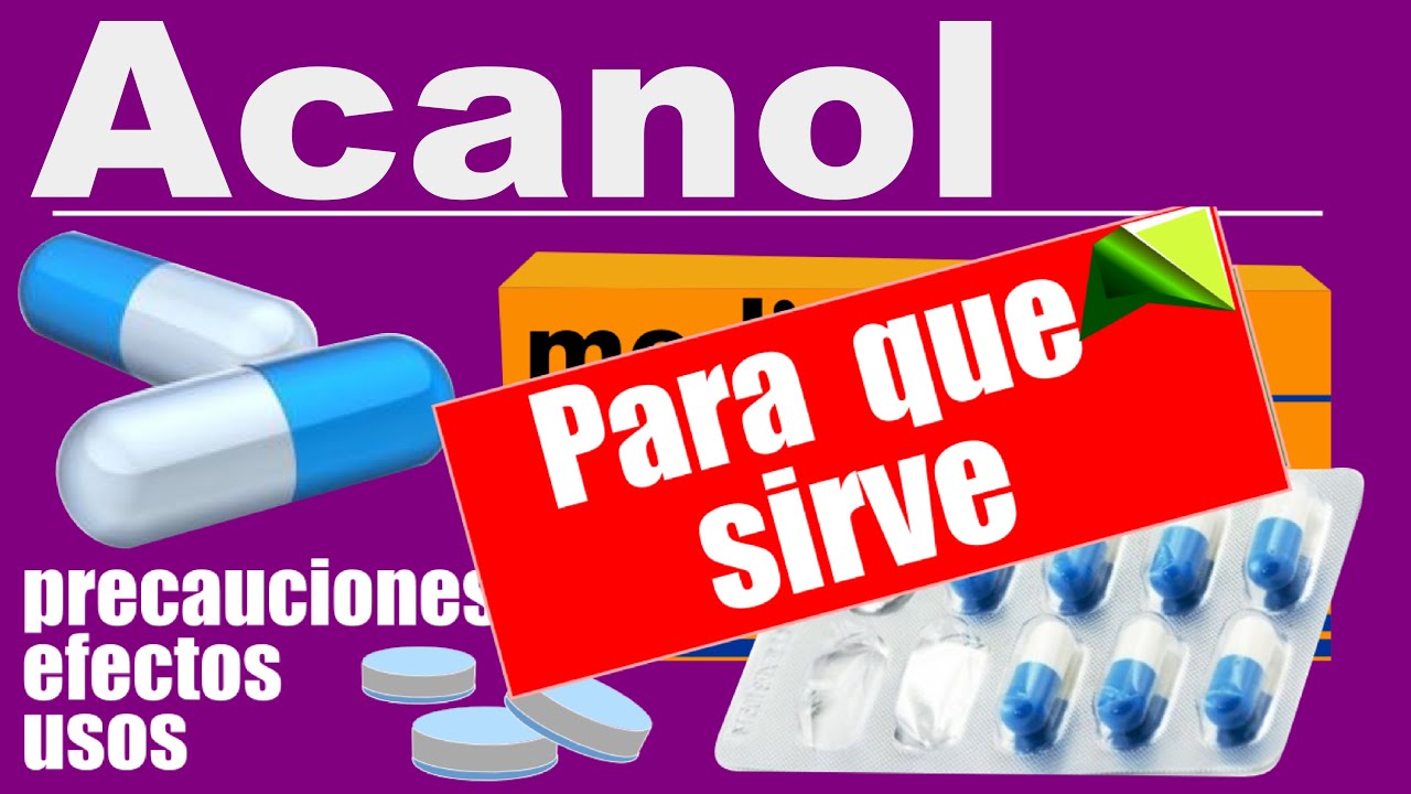 ACANOL trata diarreas para que sirve recciones - YouTube