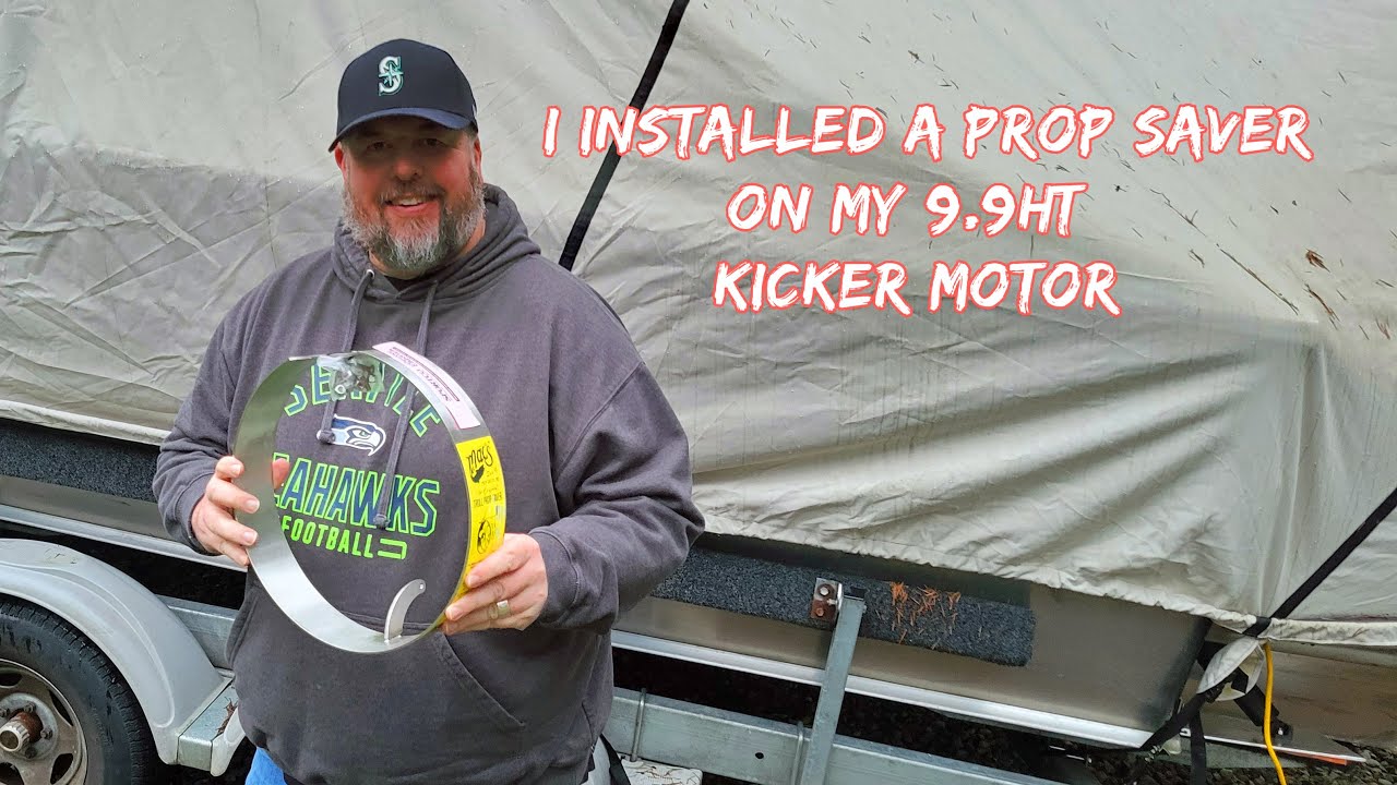 How to install a prop saver on your 9.9HT Yamaha kicker motor - YouTube