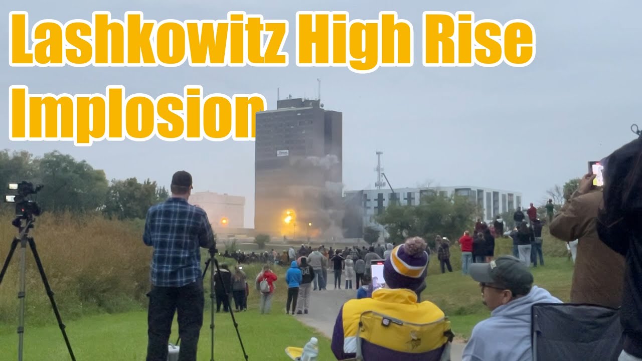 Lashkowitz High Rise Implosion Slow-mo (Fargo, ND) - YouTube