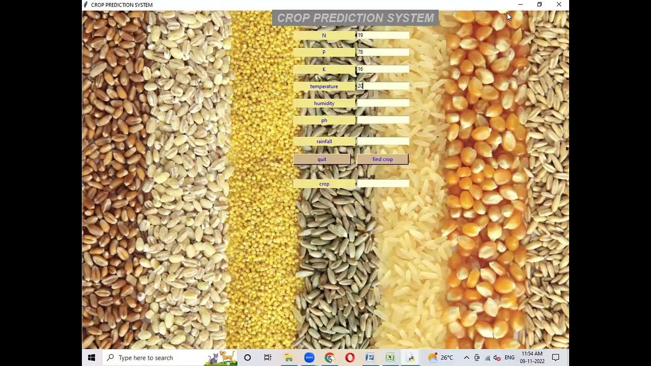 Crop prediction using machine learning || Engineering Project || Final ...