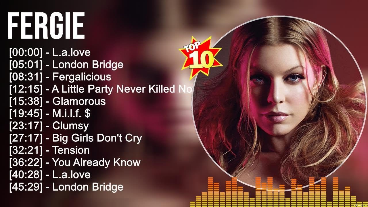 F e r g i e Greatest Hits ~ Best Songs Music Hits Collection- Top 10 ...