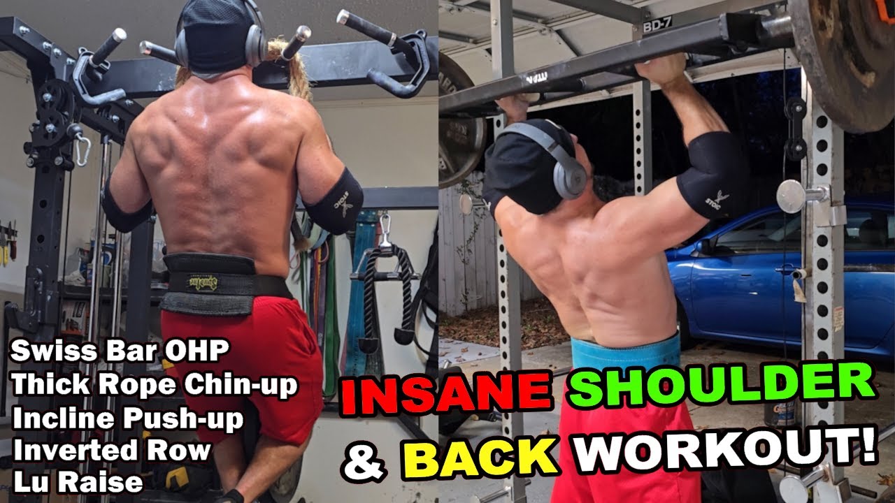 EPIC NATTY DELTS Vlog || 160x10 Swiss Overhead Press, Epic Thick Rope ...